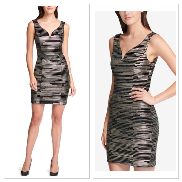Guess | Dresses | Guess Metallic Sheath Dress | Poshmark